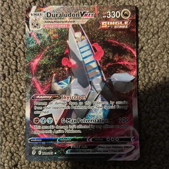 Pokemon | Other | Pokemon Duraludon Vmax Card Red Blue Silver | Poshmark